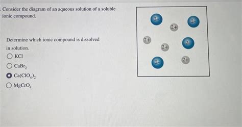 Solved Consider The Diagram Of An Aqueous Solution Of A Chegg