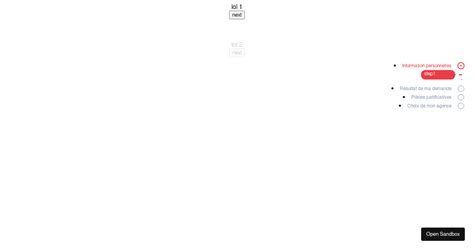 Stepper Codesandbox