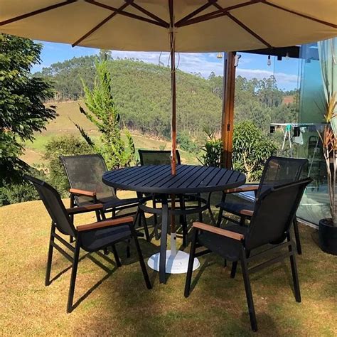 Jogo De Mesa M E Cadeiras Cactos Guarda Sol Rea Externa
