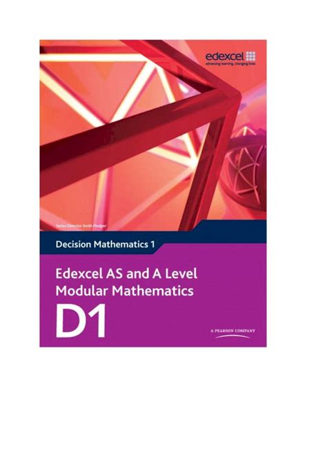 pdf edexcel d1 decision mathematics textbook dokumen tips
