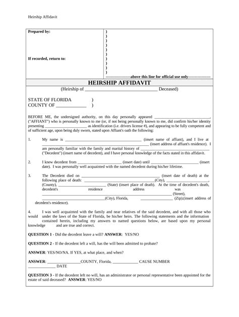 Affidavit Of Correction Title Florida Fill Out Sign Online Dochub