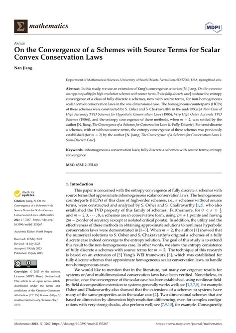 pdf on the convergence of α schemes with source terms for scalar convex conservation laws
