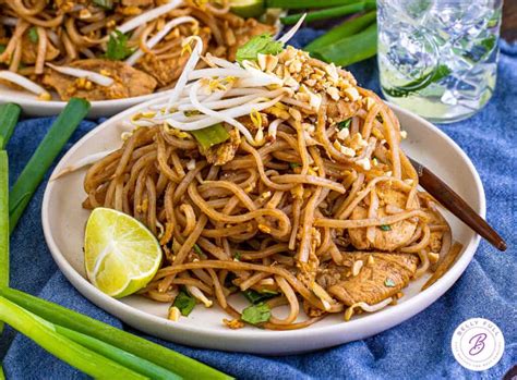 Easy Chicken Pad Thai Recipe Belly Full