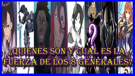 Los Niveles De Poder Y Habilidades De Todos Los Generales Del Rey