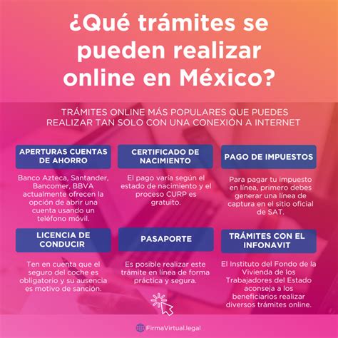 Trámites online en México Cuáles son los más comunes