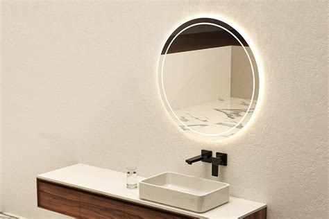 Runder Spiegel Mit Runder LED Beleuchtung ONE BATH