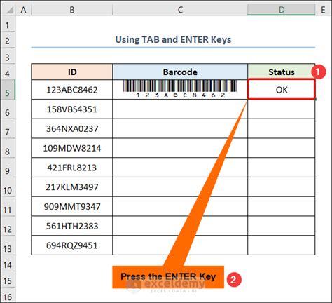 How To Fix If The Barcode Scanner Is Skipping Lines In Excel