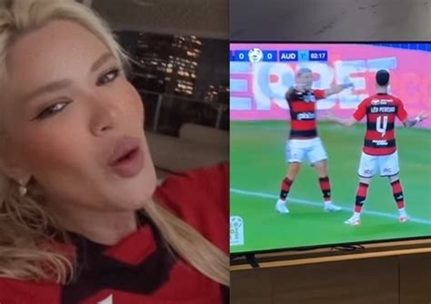 Em Meio A Rumores De Romance Karoline Lima Vibra Gol De L O