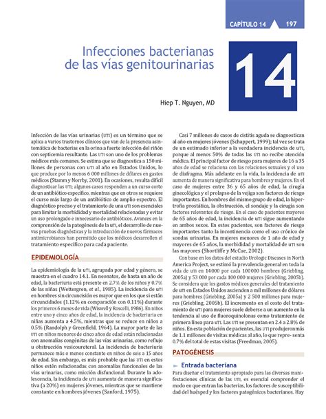 Capitulo 14 Smith Urologia General 18ed Infecciones Bacterianas De