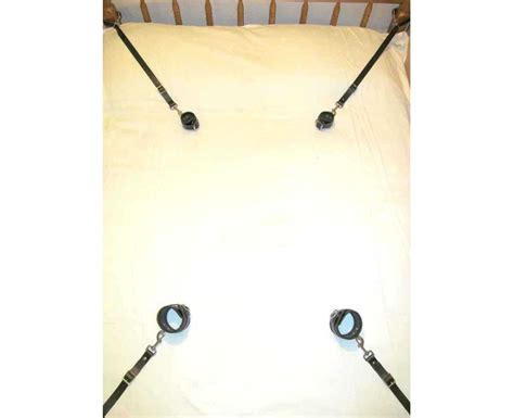 Spread Eagle Set Adjustable Bed Bondage Fetish Bondage Bdsm Leather
