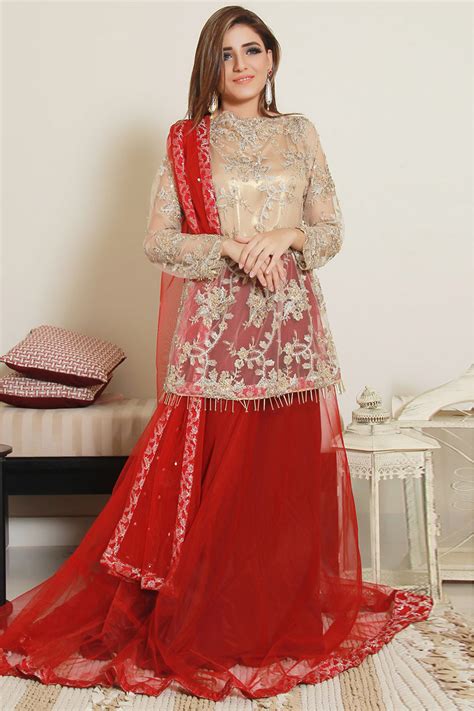 Red Pakistani Lehenga Atelier Yuwa Ciao Jp