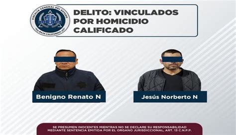 FGE vinculación a proceso para 2 imputados por homicidio calificado