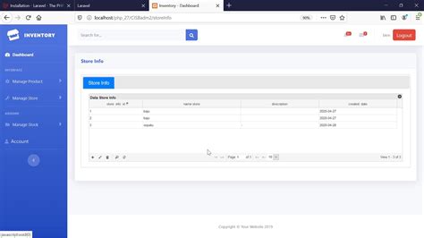 demo website jqgrid menggunakan framework codeigniter php youtube