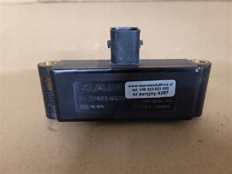 Czujnik różnicy ciśnień DPF MAN TGX TGS TGM EURO 6 51274210331