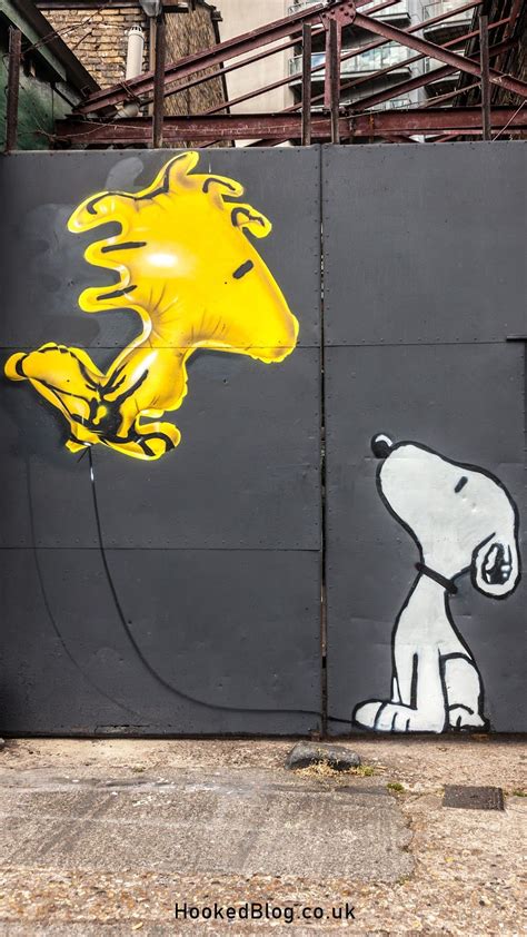 Snoopy Inspired Street Art Mural By London Artist Fanakapan Murals