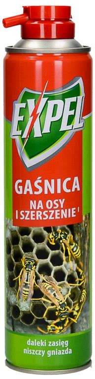 GAŚNICA SPRAY ŚRODEK NA OSY I SZERSZENIE NISZCZY CAŁE GNIAZDA EXPEL