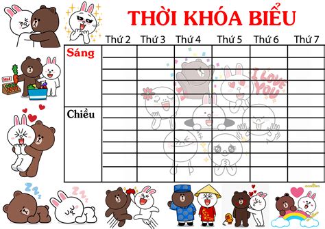 Tổng Hợp Thêm 25 Mẫu Thời Khóa Biểu Cute Cho Sinh Viên Đẹp Nhất