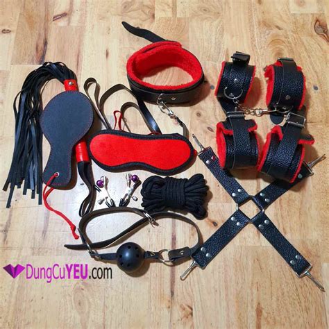 Bộ đồ trói tay chân BDSM 10 món giúp bạn trãi nghiệm thú vui bạo dâm