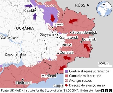 Guerra na Ucrânia os mapas que mostram território recuperado pela
