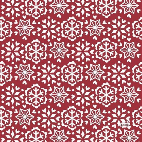 Duni Servetten Scandi 3 Laags 33 X 33 Cm Papier Rood 20 Stuks Bol