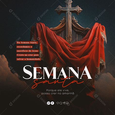 Baixar Porque Ele Vive Posso Crer No Amanhã Semana Santa Social Media