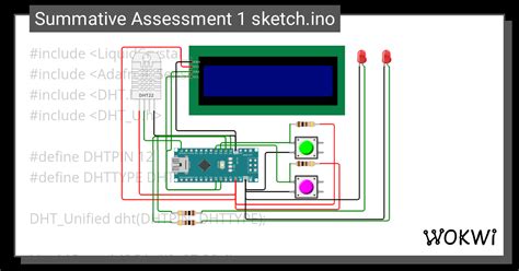 summative assessment 1 week 3 o wokwi esp32 stm32 arduino simulator