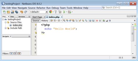Writing And Executing A PHP Script With NetBeans IDE Aristides S Bouras