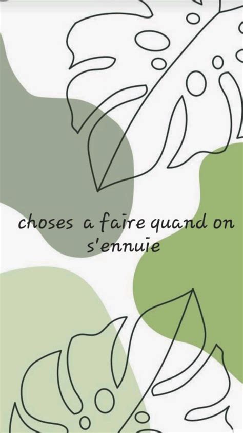 Choses A Faire Quand On S Ennuie