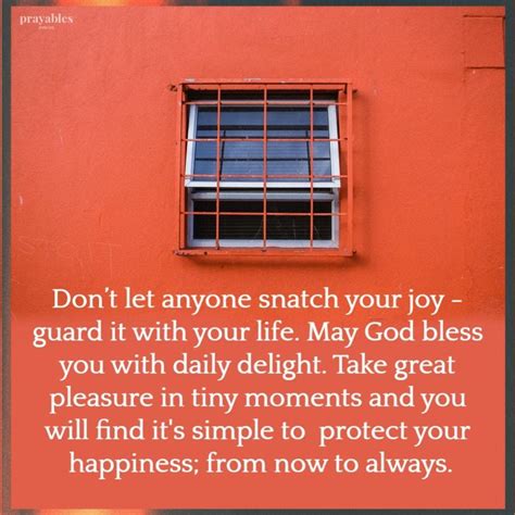 Blessing Protect Your Joy Prayables