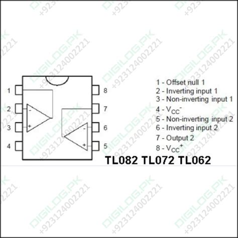 Tl072 Dual Low Noise Jfet Input General Purpose Operational Amplifier