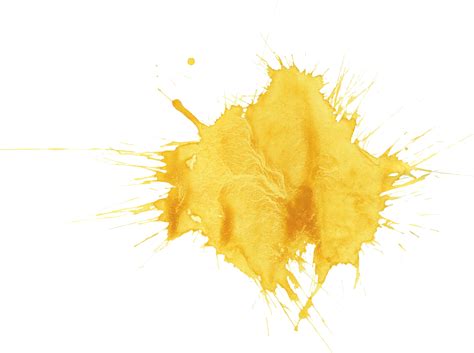20 Yellow Watercolor Splatter PNG Transparent OnlyGFX