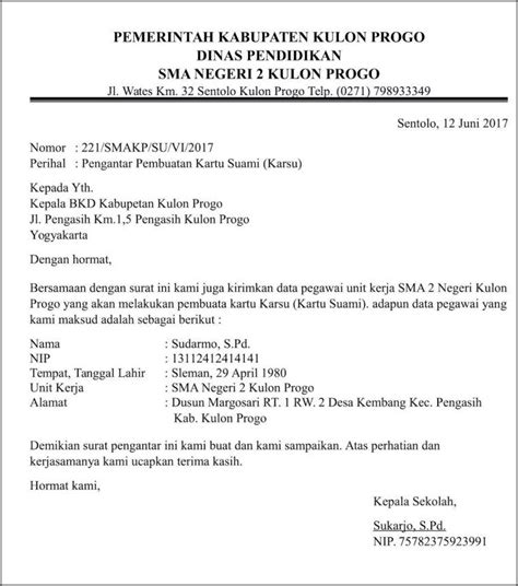 Surat Permohonan Resmi