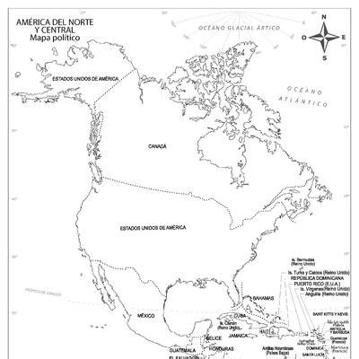 Mapas De Am Rica Del Norte Para Colorear Y Descargar Colorear Im Genes