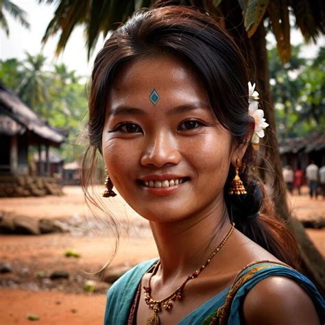 Premium Photo Cambodian Woman From Cambodia Typical National Citizen