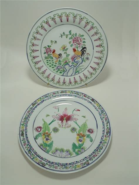 Duo dassiettes chinoises en porcelaine Sélection Brocante