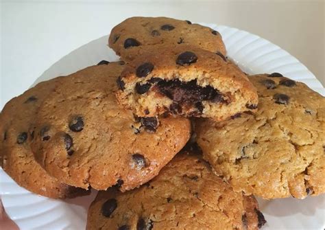 6 Langkah Resep Choco Chips Cookies Lumer Dough Lab Yang Lezat