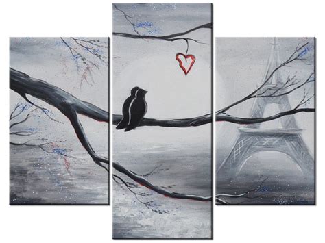 Obraz Romantyczny poranek w paryżu 3 elementy 90x70 cm Oobrazy