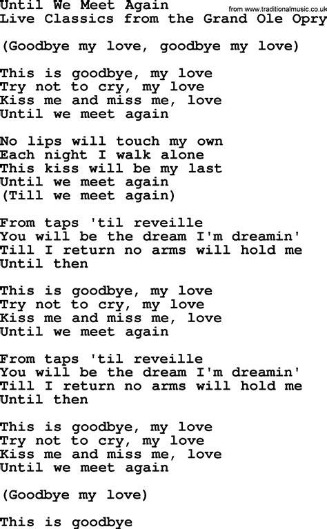 Until We Meet Again Quotes QuotesGram
