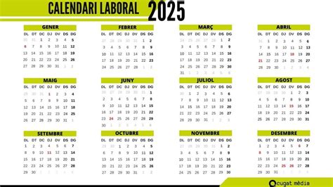 Calendari Laboral Catalunya Alena Aurelia