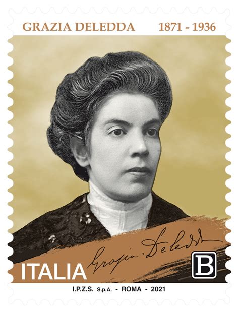 Comunicato Francobollo Commemorativo Di Grazia Deledda Nel 150