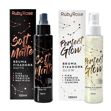 Bruma Fixadora Ruby Rose Perfect Glow E Soft Matte Hb Hb