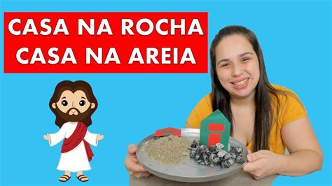 PARÁBOLA CASA NA ROCHA CASA NA AREIA PARA CRIANÇAS EBD INFANTIL