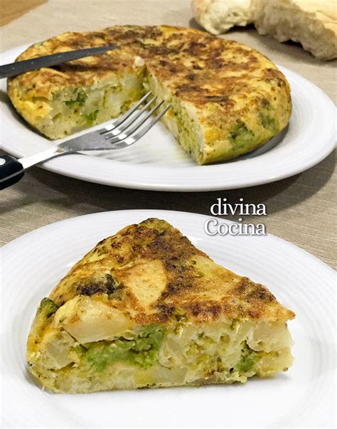 Receta De Tortilla De Br Coli Patatas Y Queso Divina Cocina