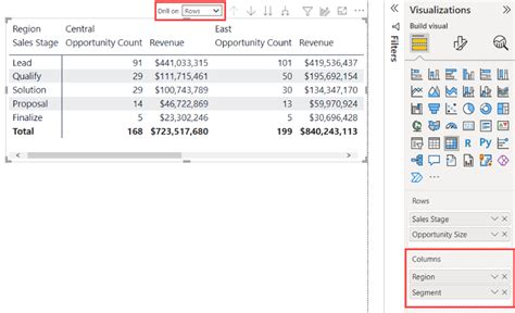 Create A Matrix Visual In Power Bi Power Bi Microsoft Learn