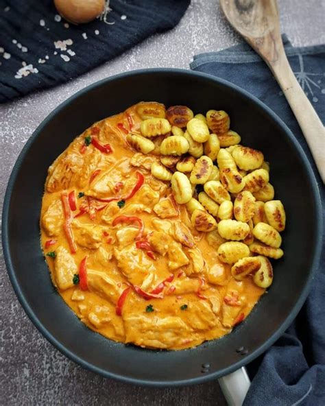 Paprika Sahne Hähnchen mit Gnocchi Lydiasfoodblog