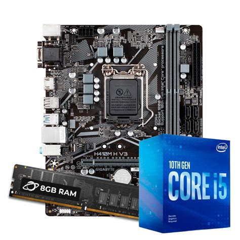 Kit Upgrade Processador Intel Core I5 12400 Placa Mãe Gigabyte B660m