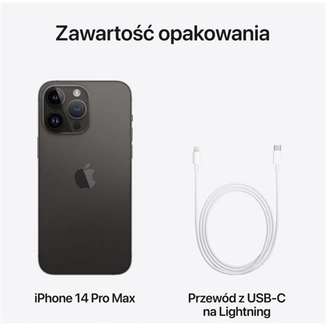 Apple iPhone 14 Pro Max Gwiezdna Czerń 256GB ale pl