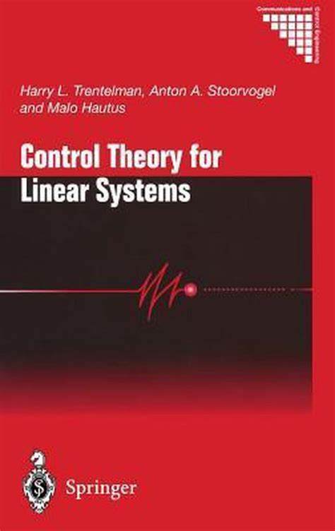 control theory for linear systems 9781852333164 harry l trentelman boeken