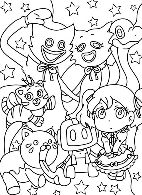 Coloriage Affiche Poppy Playtime pour enfants dessin gratuit à imprimer