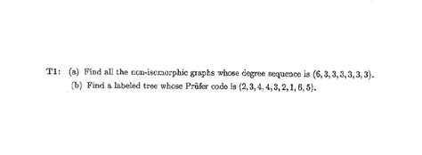 solved a find all the non isomorphic graphs whose degree